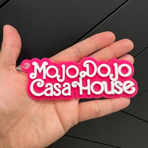 Mojo Dojo Malibu Doll Inspired Keychain With Jumbo Tassels, Hot Pink ...