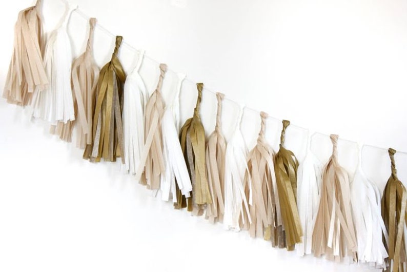 Champagne Dreams Garland DIY Tassel Kit, High Chair Tassel Backdrop ...