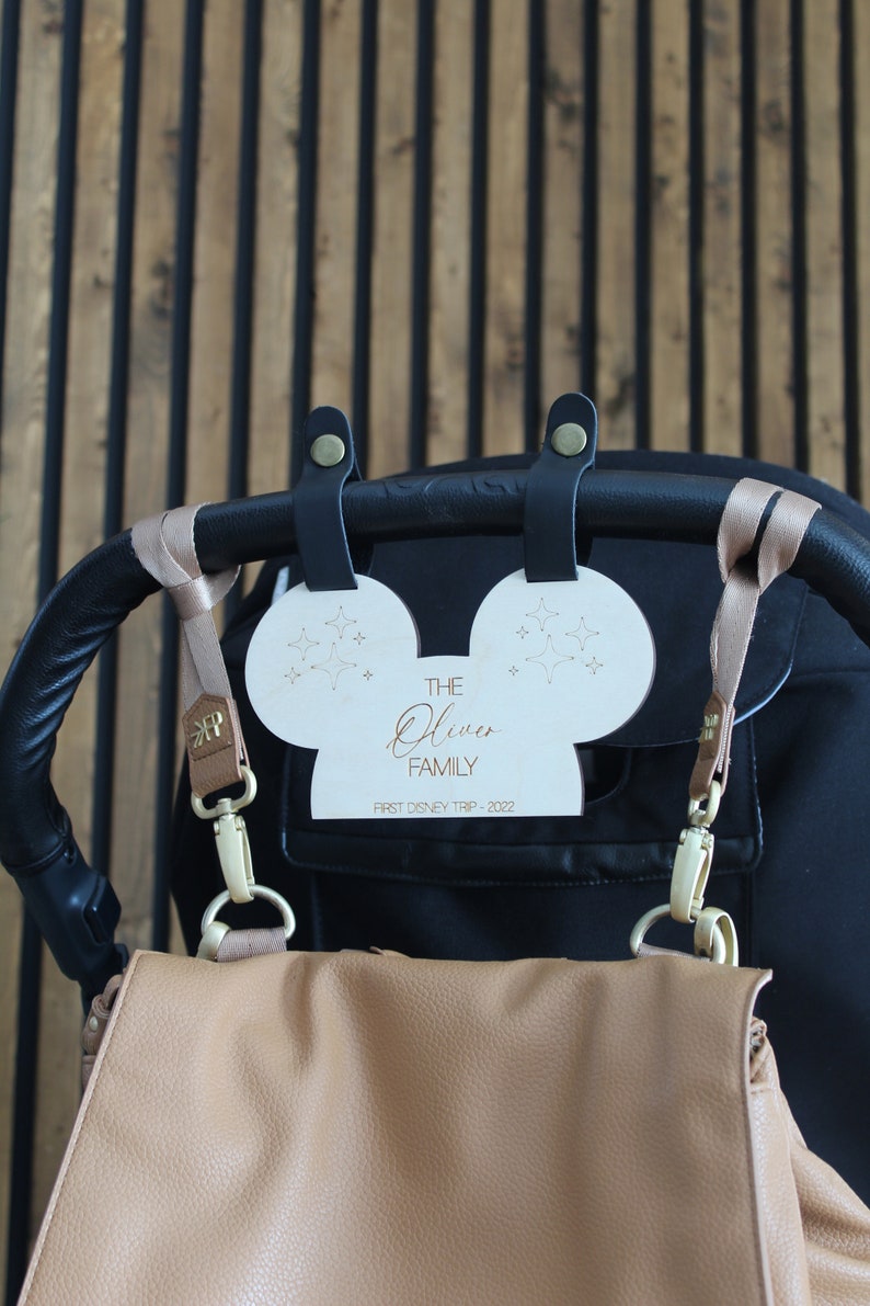 Disney Inspired Personalized Stroller Sign Mickey Ears Decor - Etsy