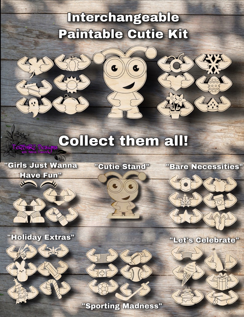 Interchangeable Seasonal Cricut Cutie Main Bundle SVG PNG Cut Files ...