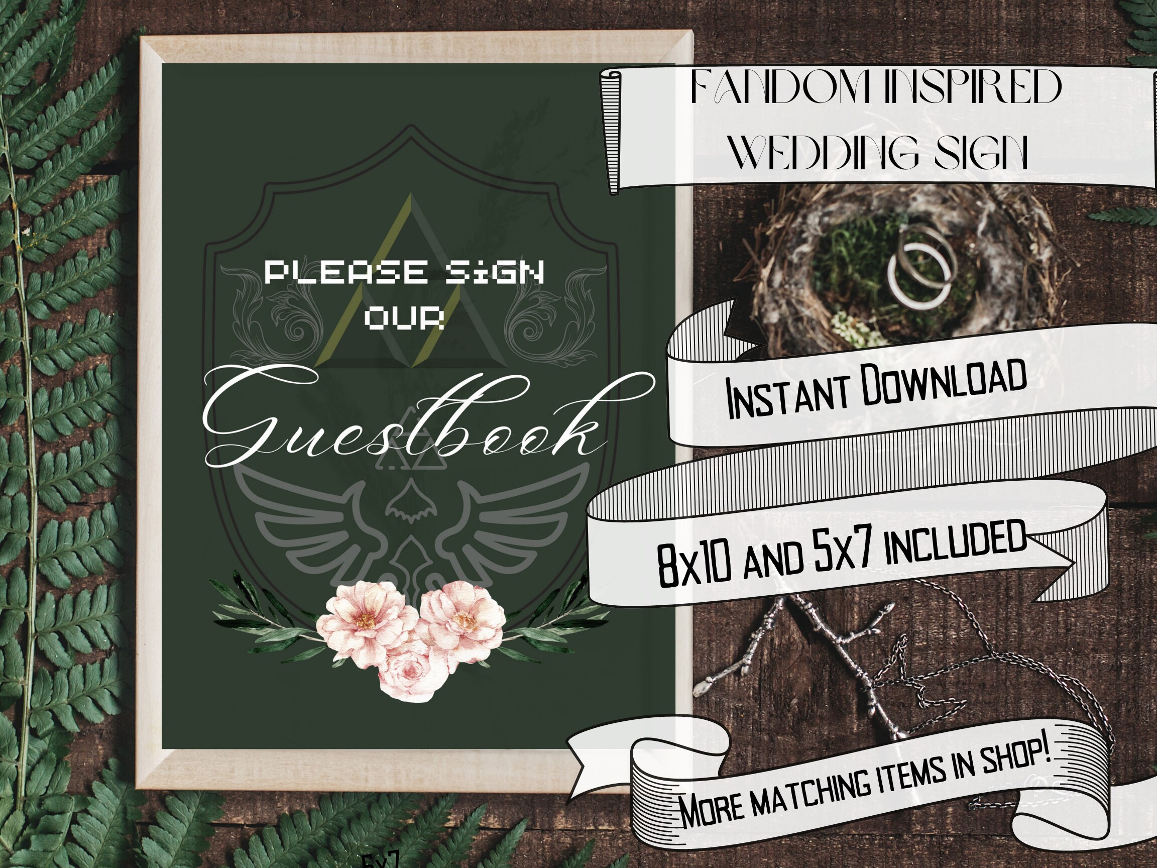 Home Décor Signs INSTANT DOWNLOAD Legend Of Zelda Inspired Printable ...