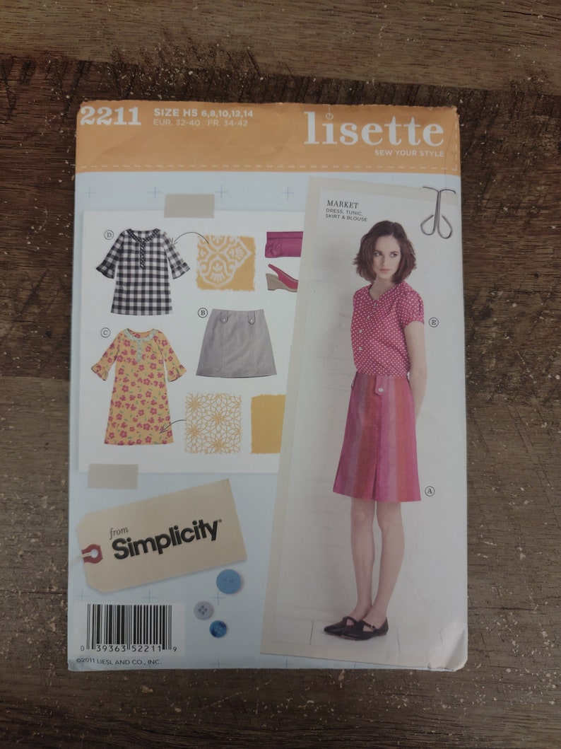 Simplicity Lisette Pattern 2211 - Etsy