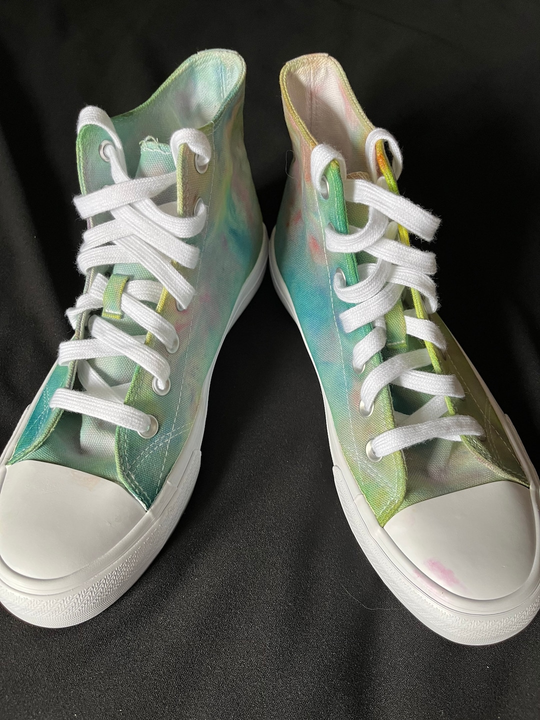Custom Hand Dyed High Tops - Etsy