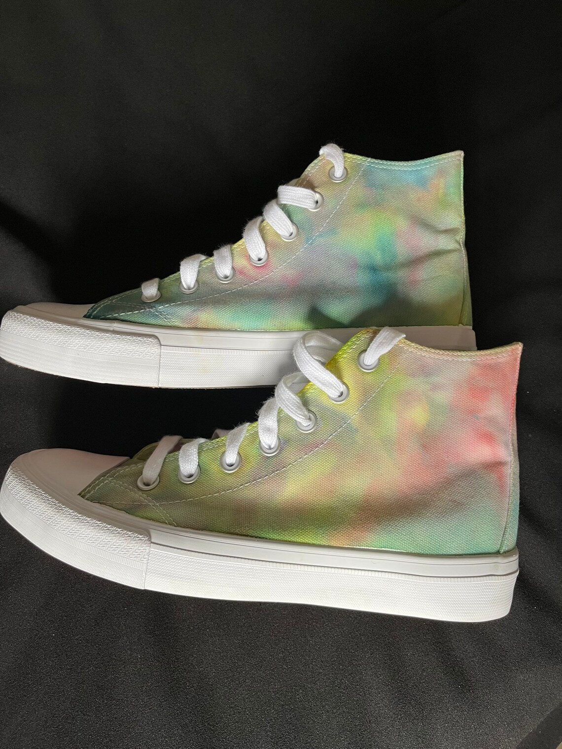 Custom Hand Dyed High Tops - Etsy