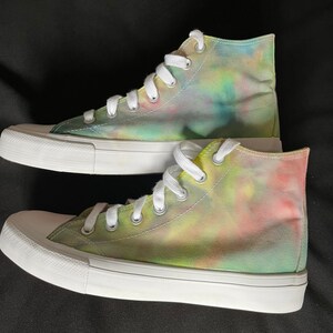 Custom Hand Dyed High Tops - Etsy