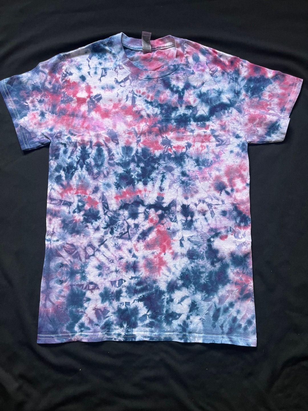 Red White & Blue Scrunched Tie Dye - Etsy