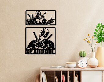 Deadpool Wood Decor - Etsy