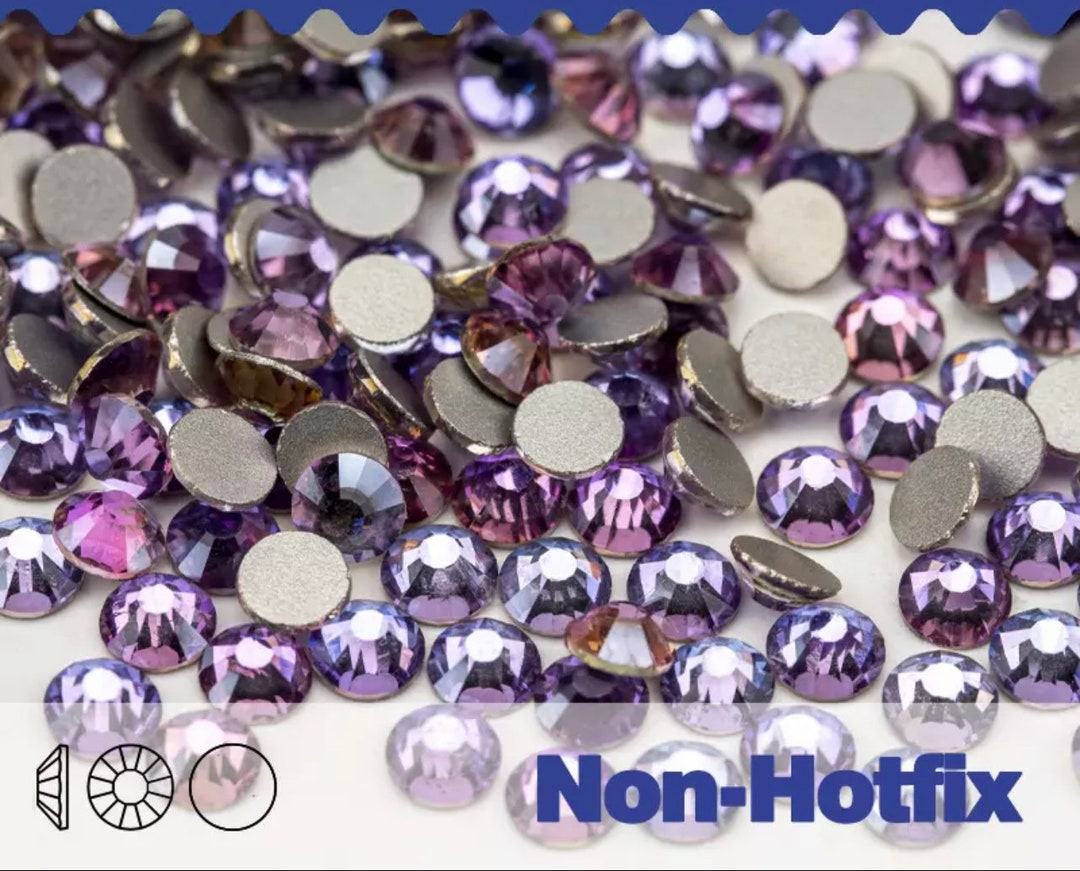 Light Purple Velvet Crystal Flatback Rhinestone - Etsy