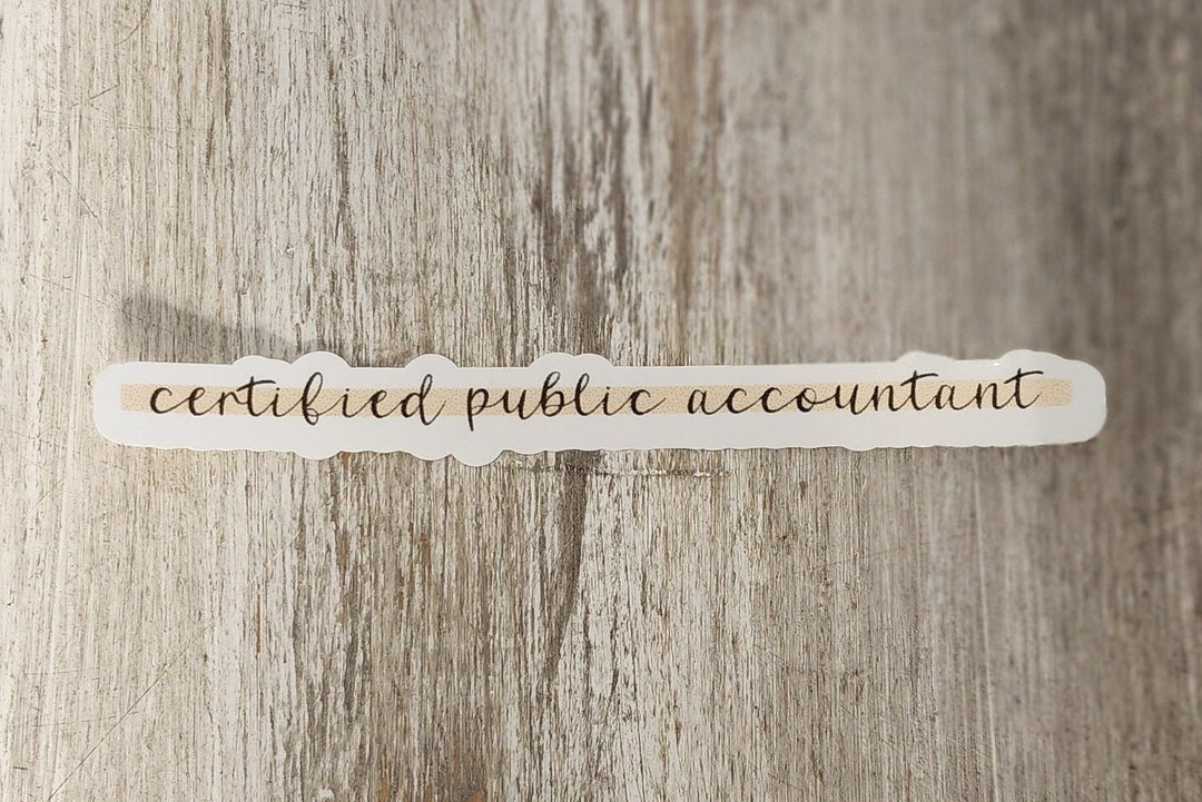 CPA Sticker in Orange - Glossy Finish - Etsy