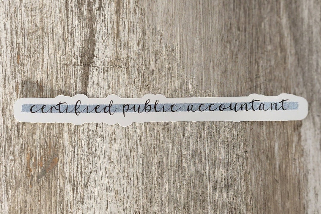 CPA Sticker in Blue - Glossy Finish - Etsy