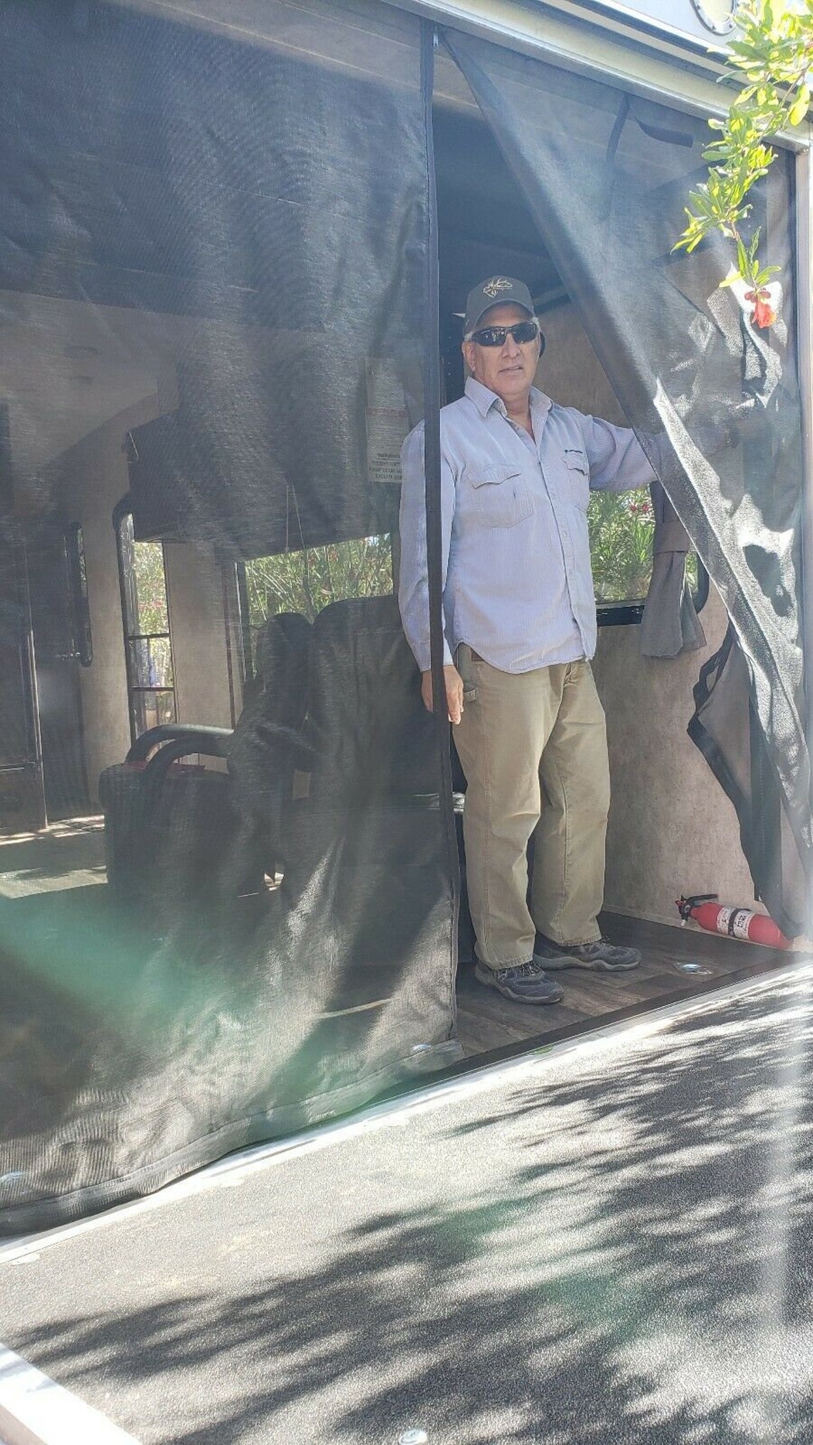 Custom Toy Hauler Rear Screen Three Zippers for Toy Hauler Ramp ...