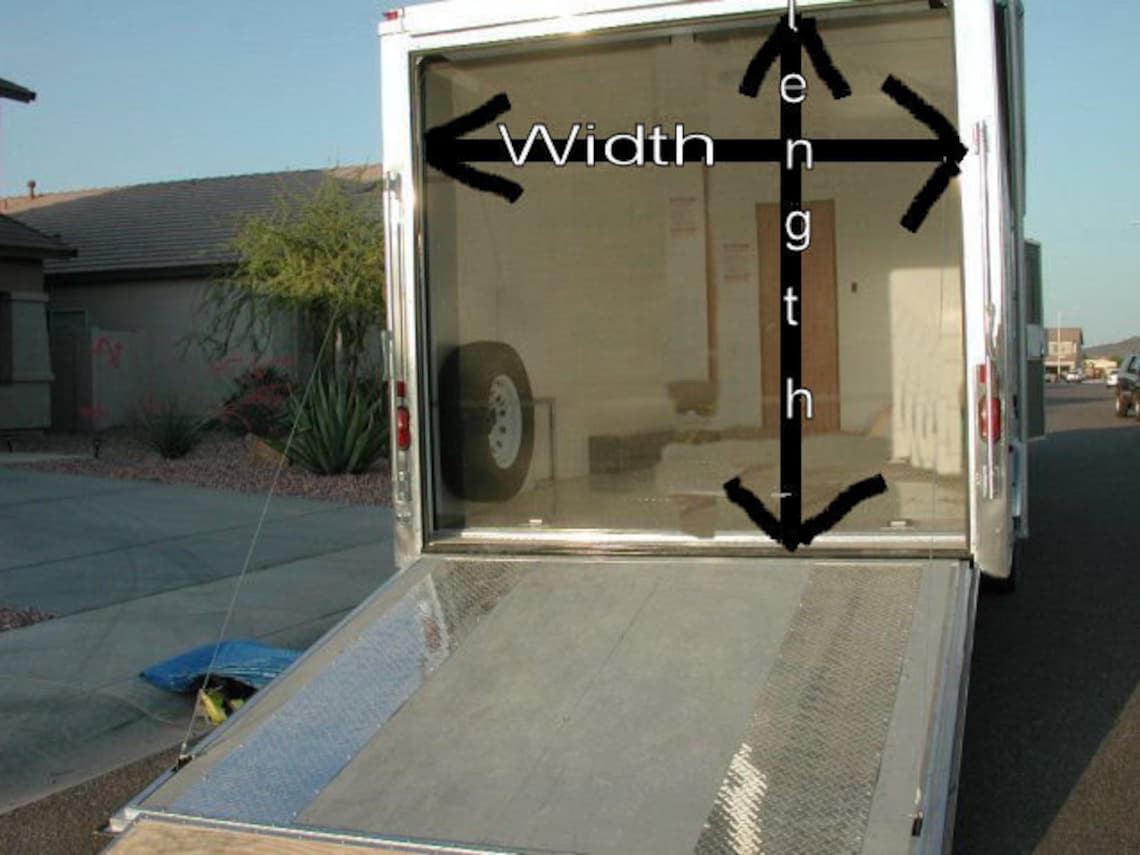 Custom Toy Hauler Rear Screen Three Zippers for Toy Hauler Ramp ...