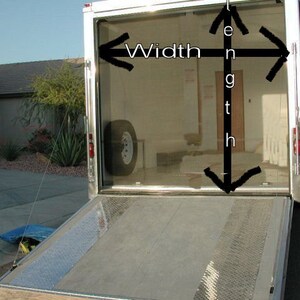 Custom Toy Hauler Rear Screen Three Zippers for Toy Hauler Ramp ...