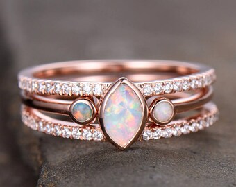 14K Gold Opal Evil Eye Engagement Ring Solid Gold Handmade - Etsy