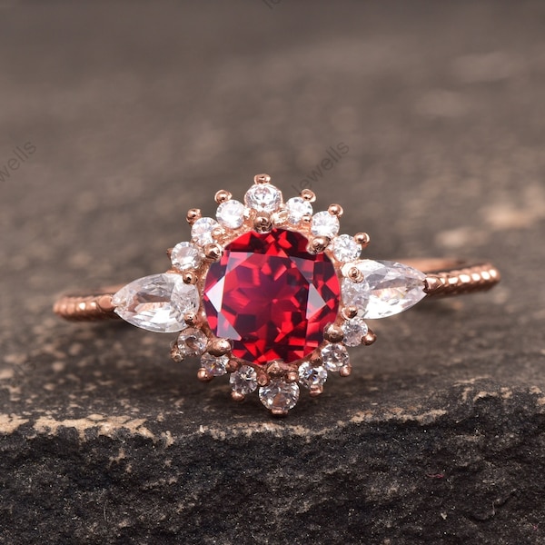 Lab Created Diamond Pinky Ring - Etsy