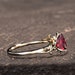 Pear Shaped Ruby Gemstone Jewelry Engagement Ring 14K Yellow Gold Twig ...