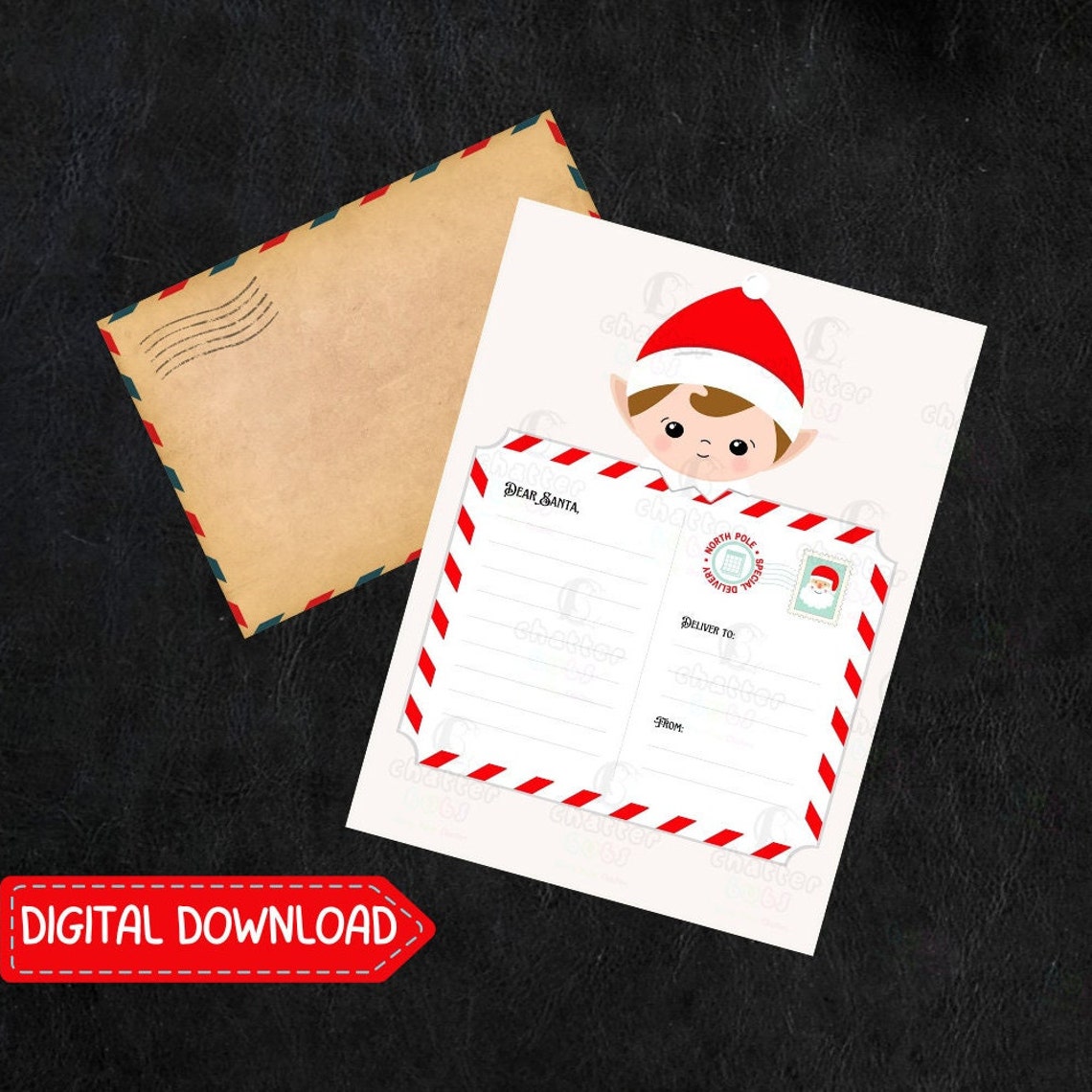 Letter to Santa PRINTABLE/ Kids Letter to Santa / Christmas - Etsy