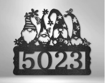 Gnome Address Sign - Etsy