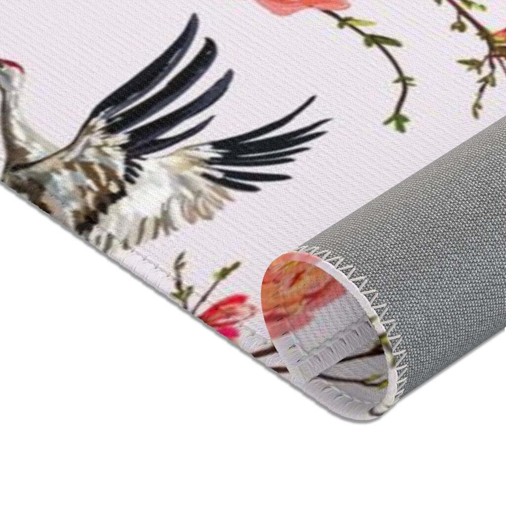 Japanese Red-crowned Crane Area Rug Traditional Vintage Style - Etsy