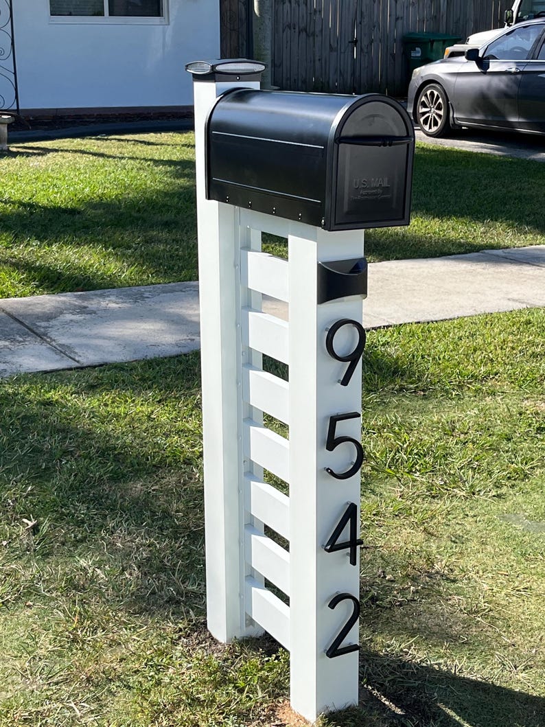 Modern Locking Aluminum Mailbox for Outdoor Use – Durable Stand - Etsy