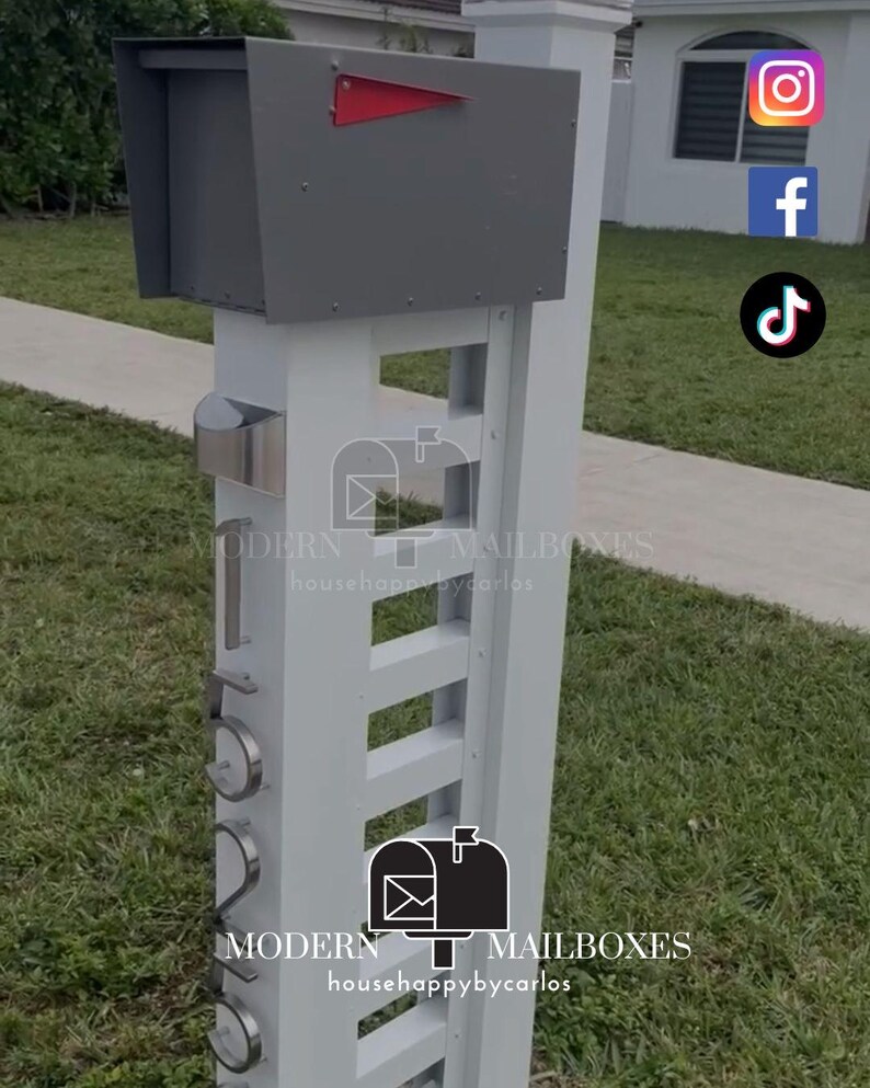 Modern Styled Mailboxes for a Home - Etsy