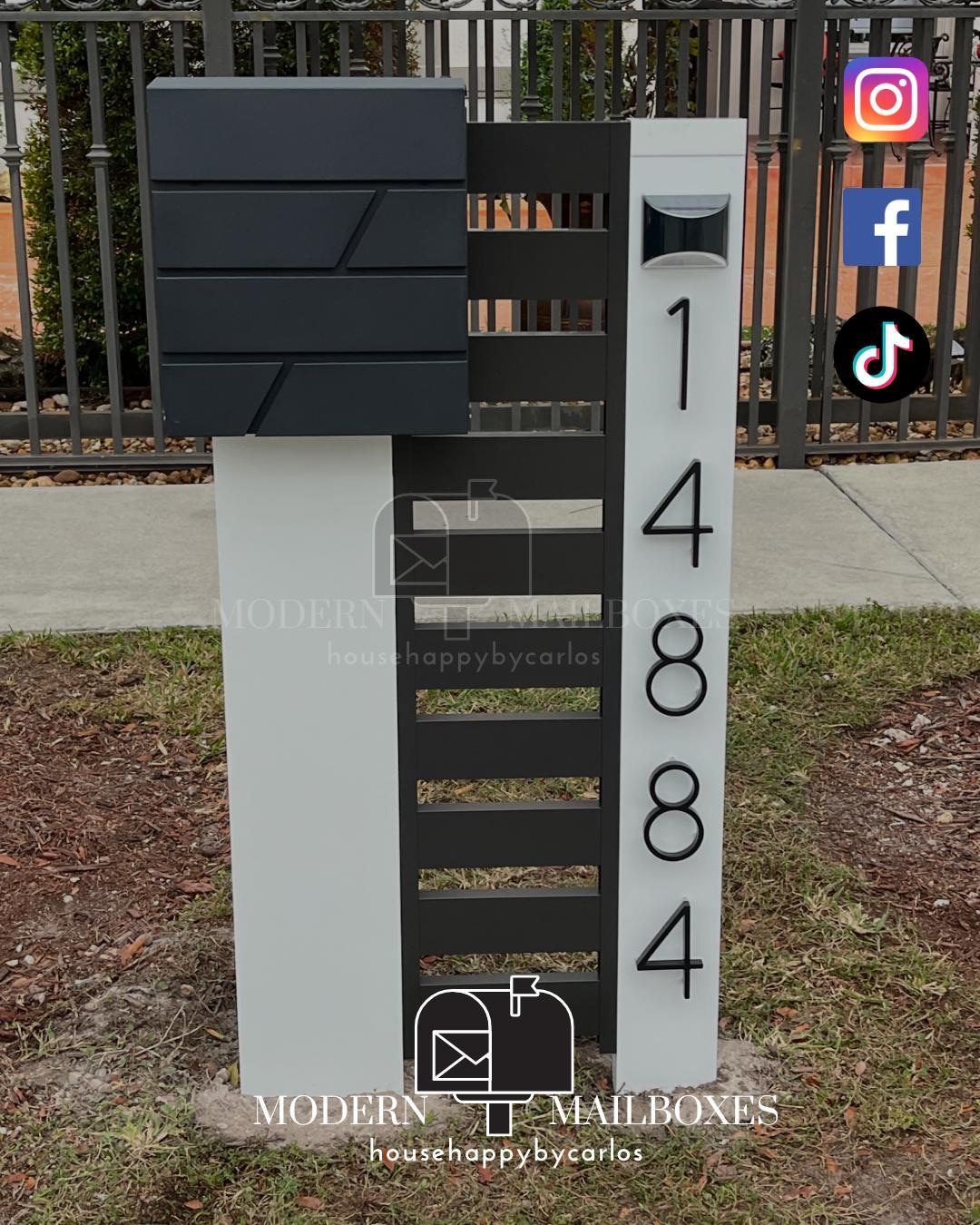 Modern Locking Aluminum Mailbox for Outdoor Use – Durable Stand - Etsy