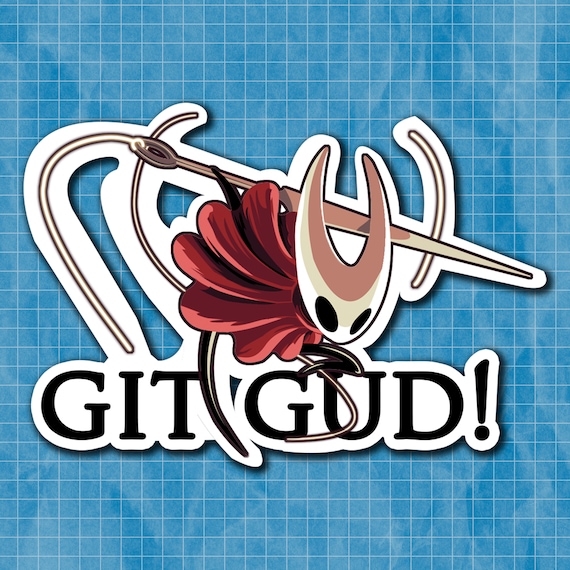 Hollow Knight Hornet Git Gud Silksong Premium Vinyl - Etsy