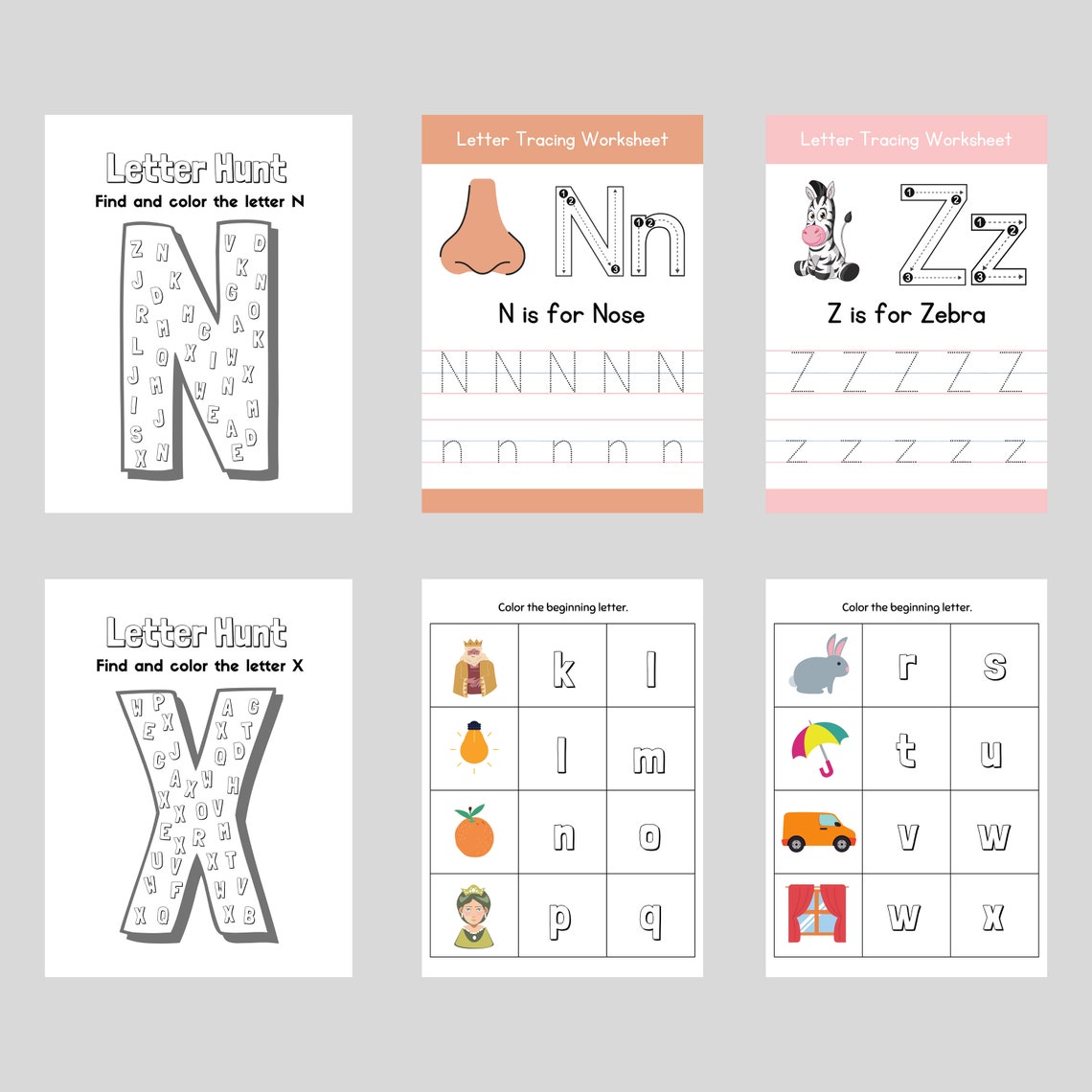 Printable Toddler Worksheet, Letter Recognition, Number Counting ...