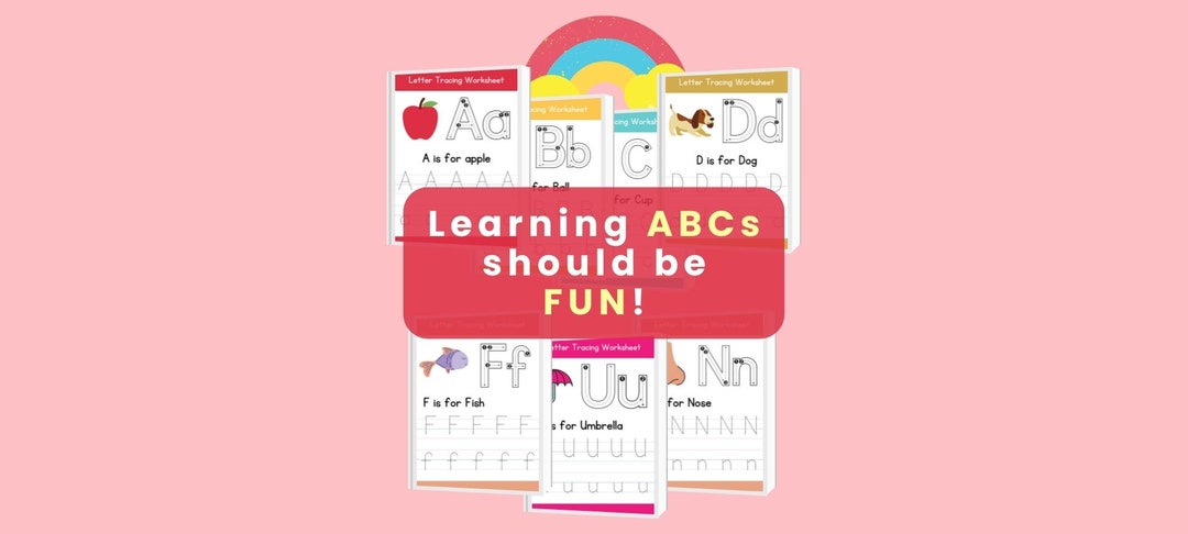 Printable 26 Alphabet Worksheet for Kids - Etsy