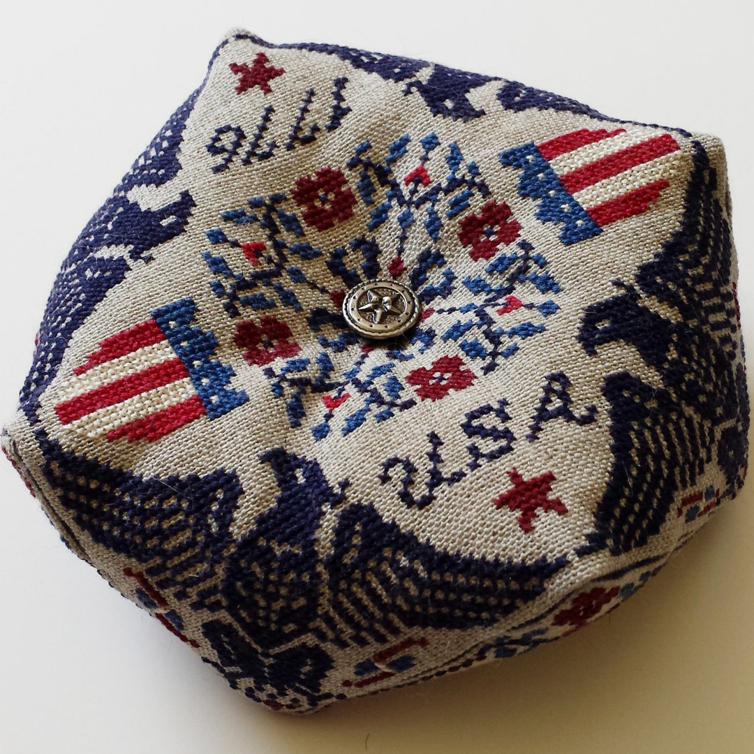 PDF: Patriotic Biscornu Pattern/chart for Cross Stitch - Etsy