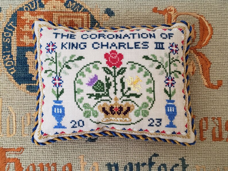 King Charles III Coronation Sampler Pattern/chart for Cross - Etsy UK