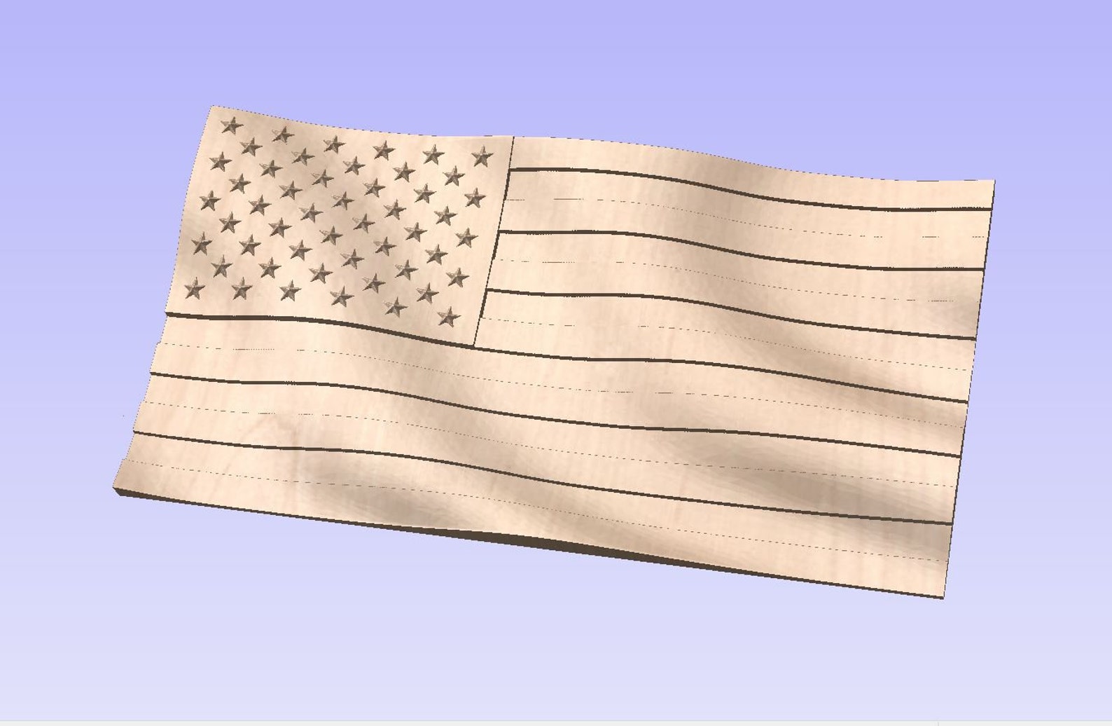 US Flag STL File Clipart Customizable With Your Words - Etsy