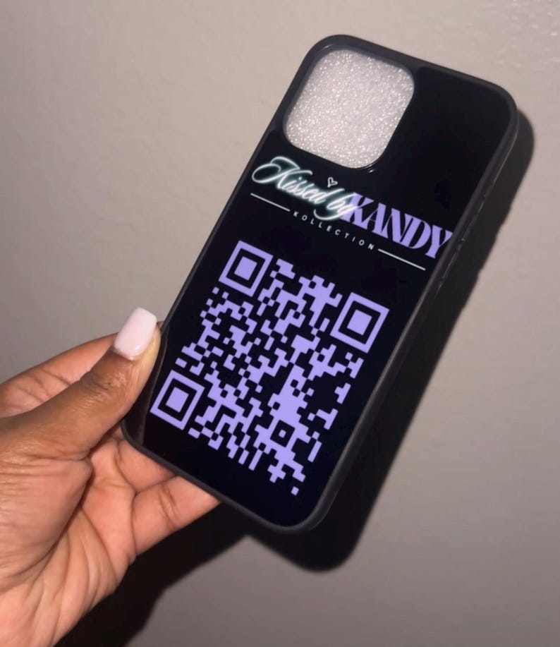 Custom Business Logo QR Code Phone Case - Etsy