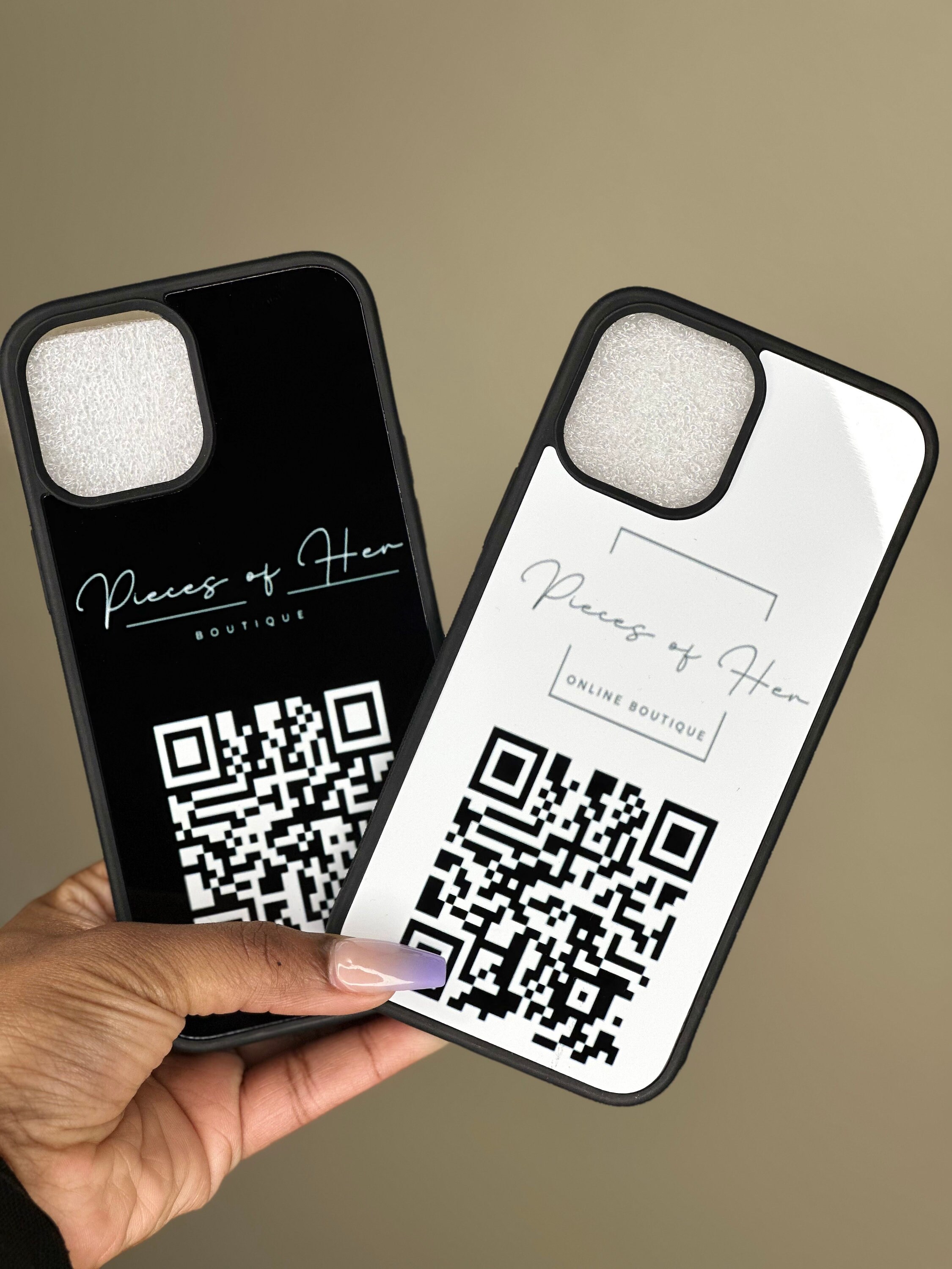 Custom Business Logo QR Code Phone Case - Etsy