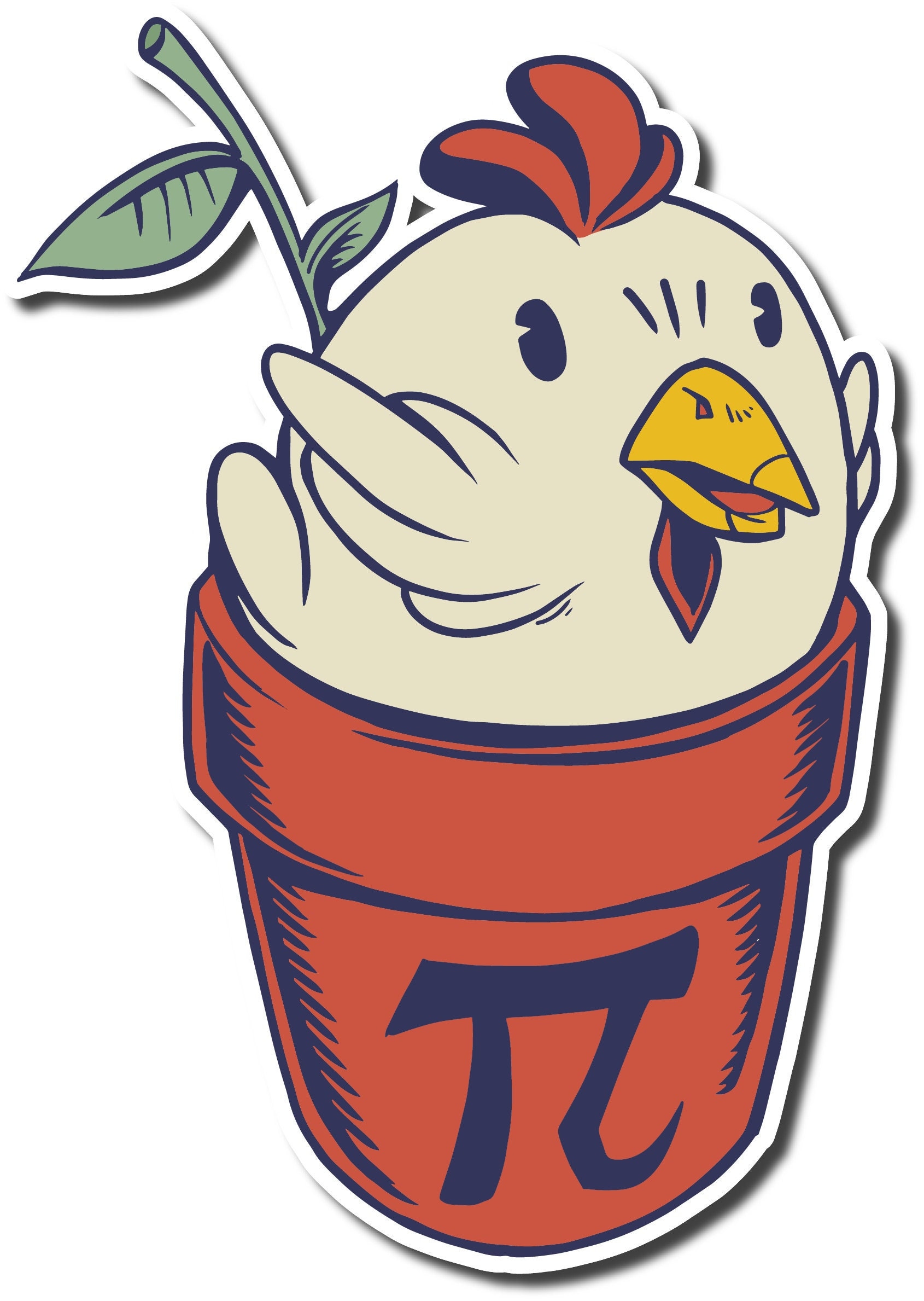 Chicken Pot Pi Die Cut Sticker - Etsy