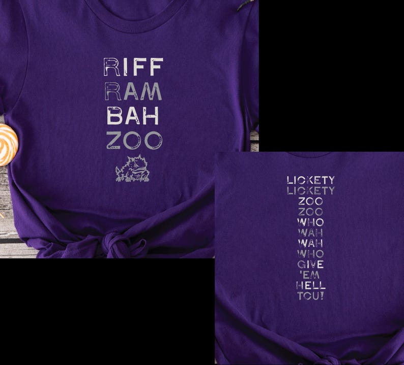 Riff Ram Bah Zoo - TCU - Etsy
