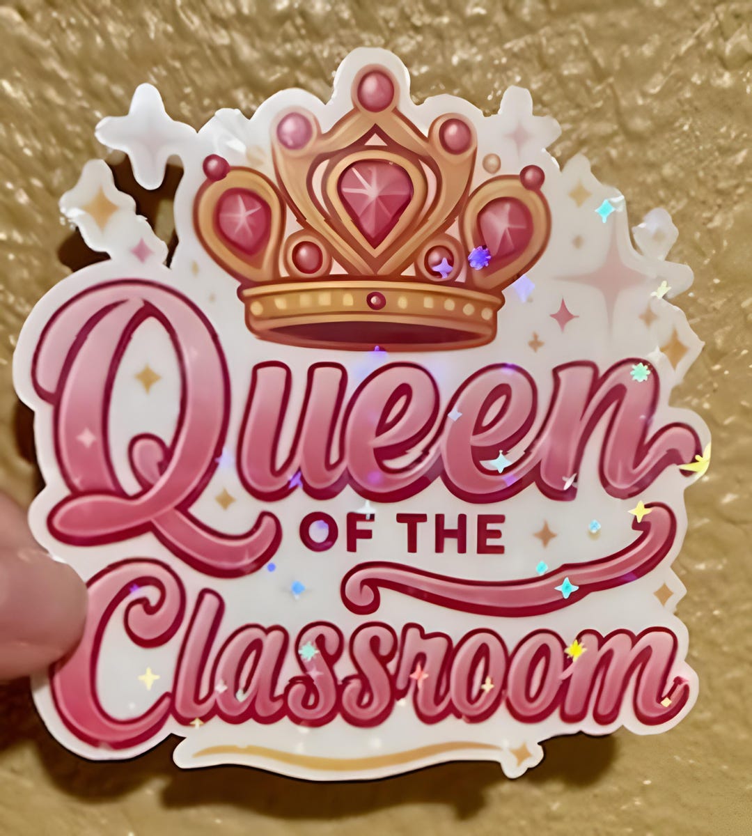 Queen of the Classroom Hologram Vinyl Sticker - Teacher Gift - Etsy