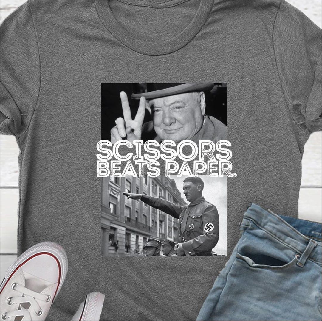 Scissors Beats Paper World War II Shirt - Gifts for History Teachers - Etsy