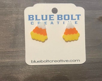 Candy Corn Perler Bead Earrings | Halloween Earrings | Candy Corn ...