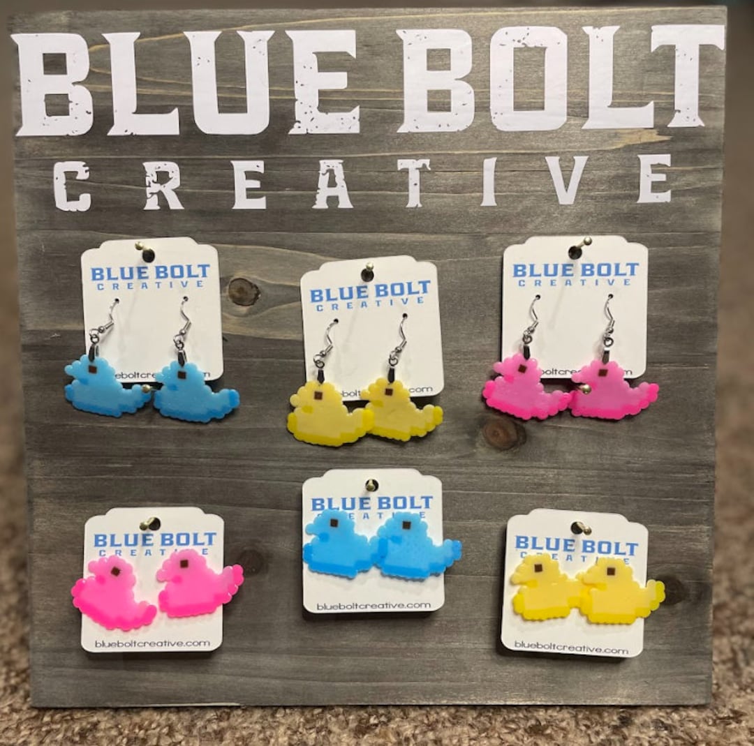 Peep Perler Bead Earrings: Handmade Easter Chick Dangles - Etsy