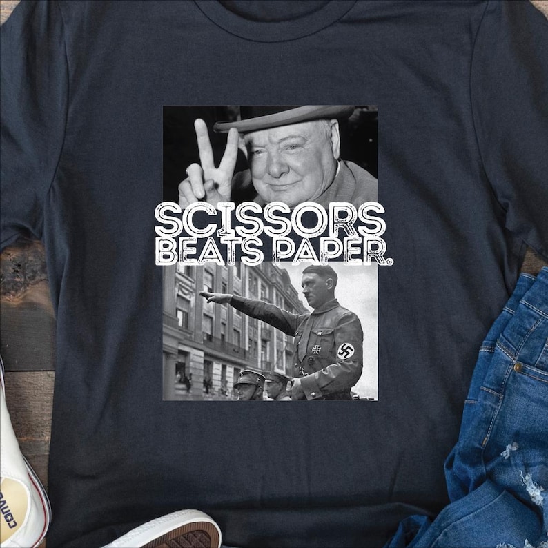 Scissors Beats Paper World War II Shirt - Gifts for History Teachers - Etsy