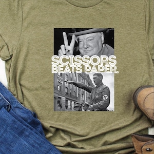 Scissors Beats Paper World War II Shirt - Gifts for History Teachers - Etsy