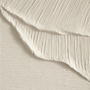 3D White Minimalist Ocean Waves Art Painting on Canvas White - Etsy