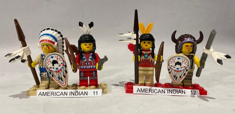 LEGO American Indian Mini-figures rev. 6/1/23 - Etsy