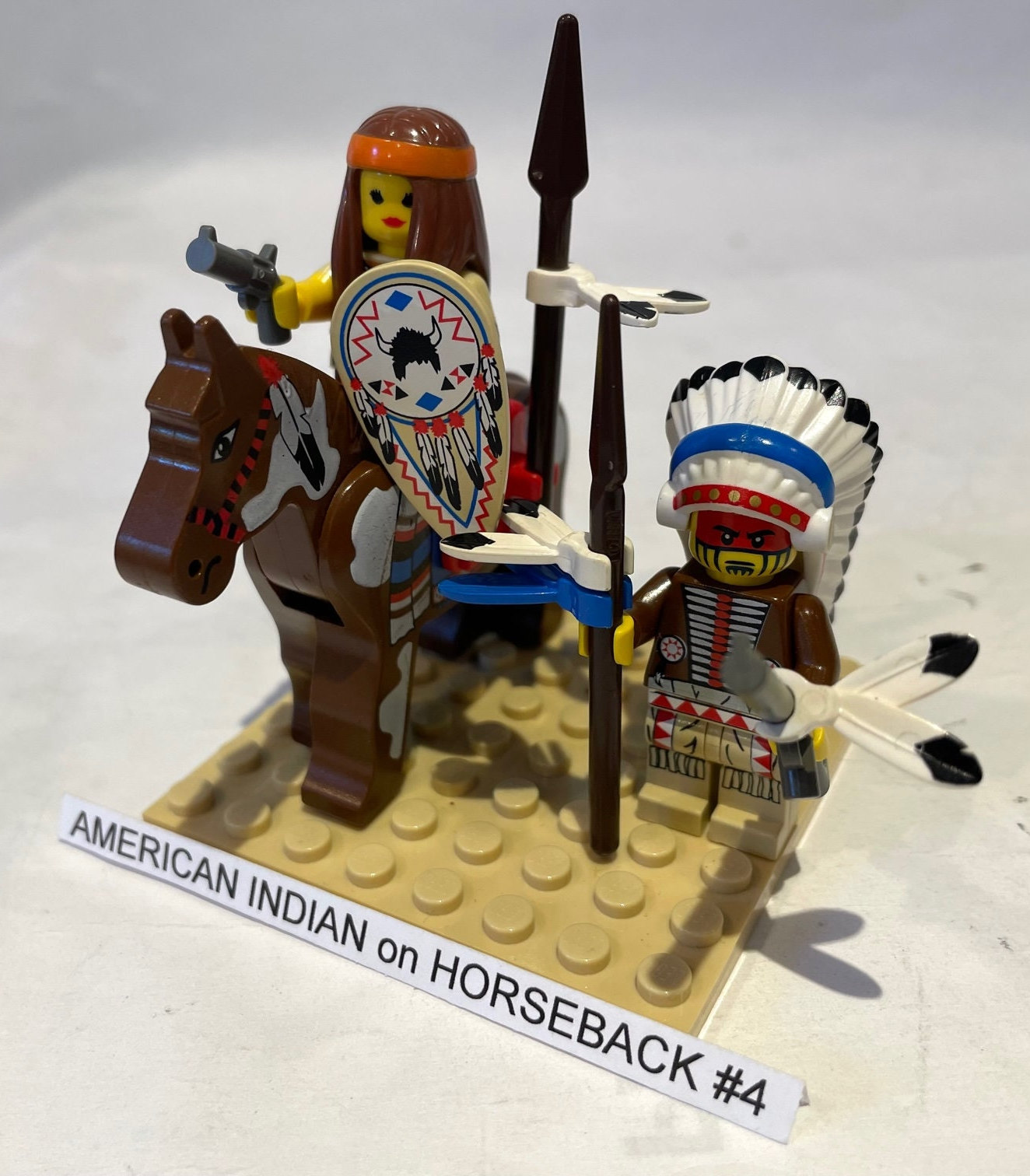 LEGO American Indian on Horseback - Etsy