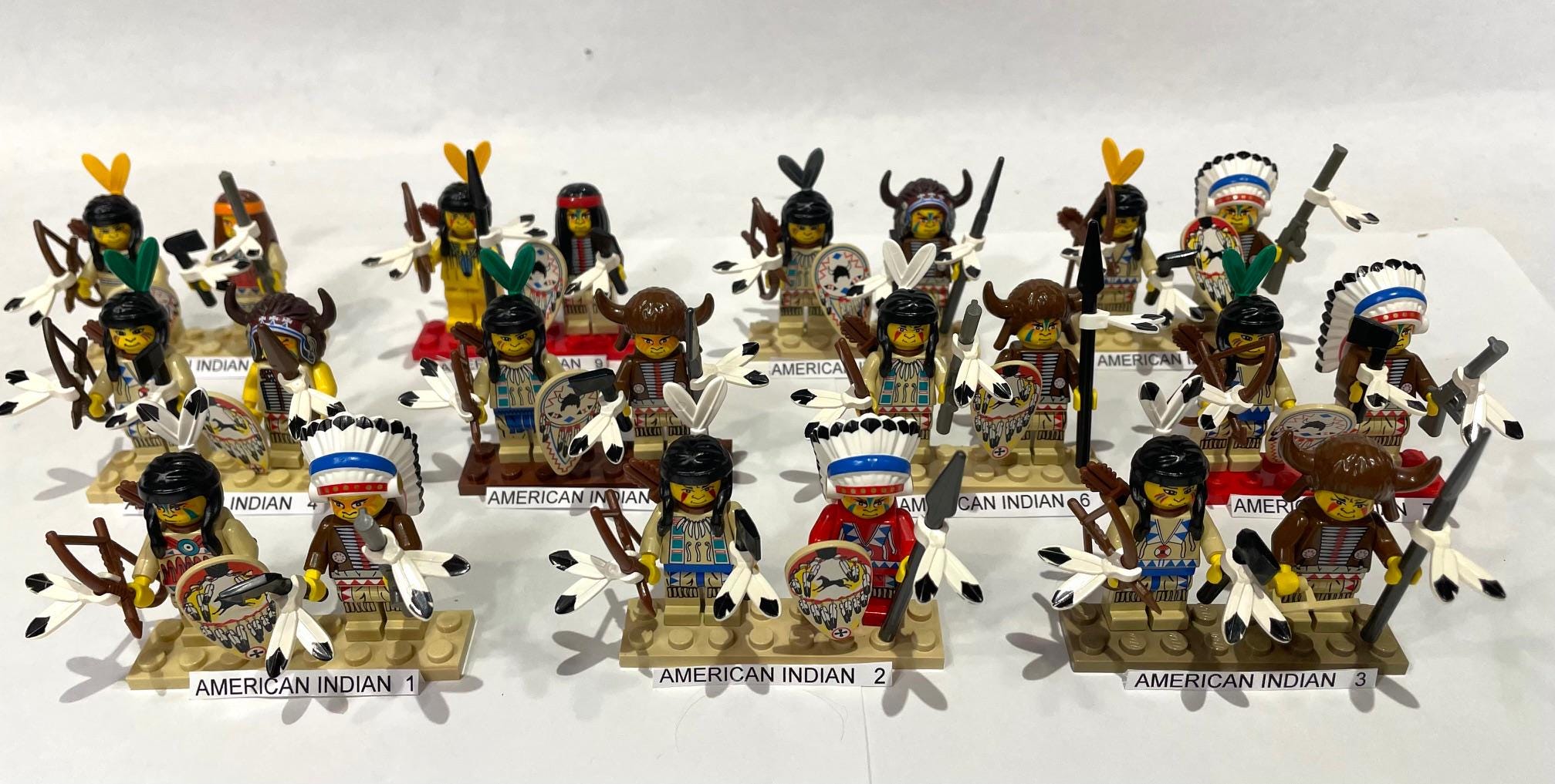 LEGO American Indian Mini-figures Updated (rev. 12/13/25) - Etsy