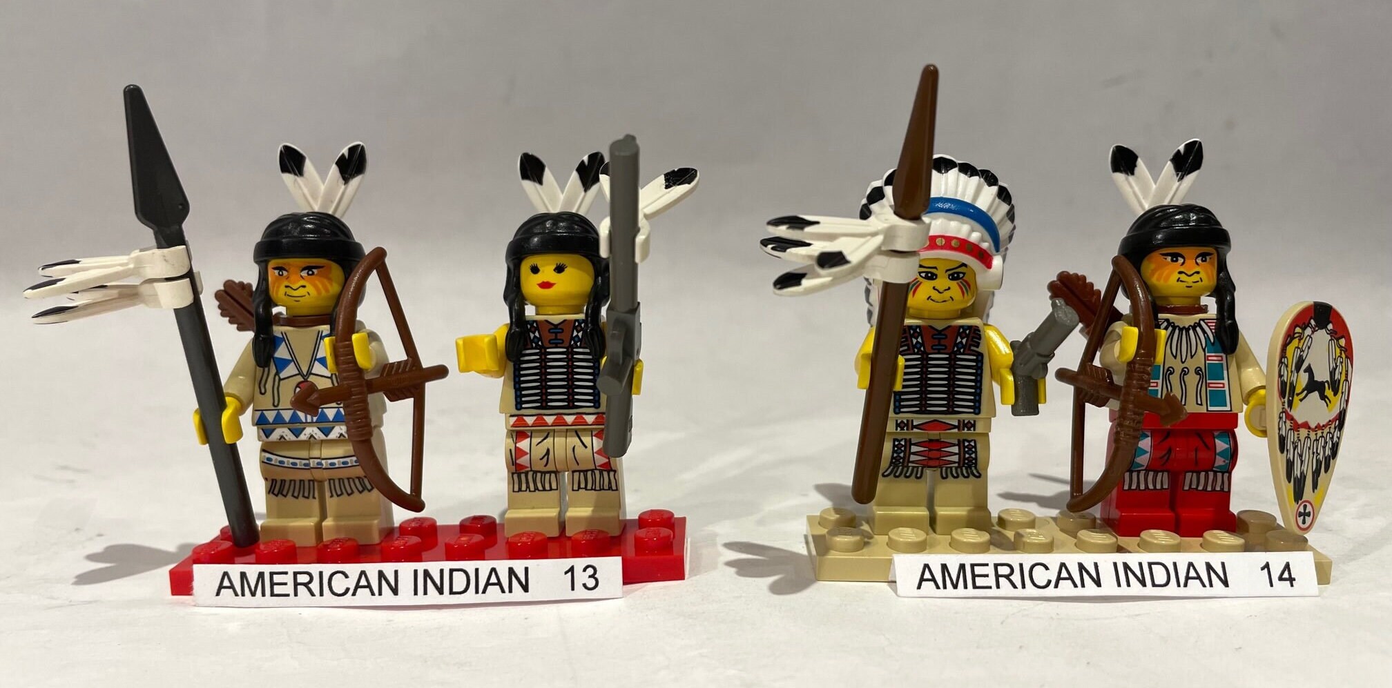 LEGO American Indian Mini-figures rev. 6/1/23 - Etsy