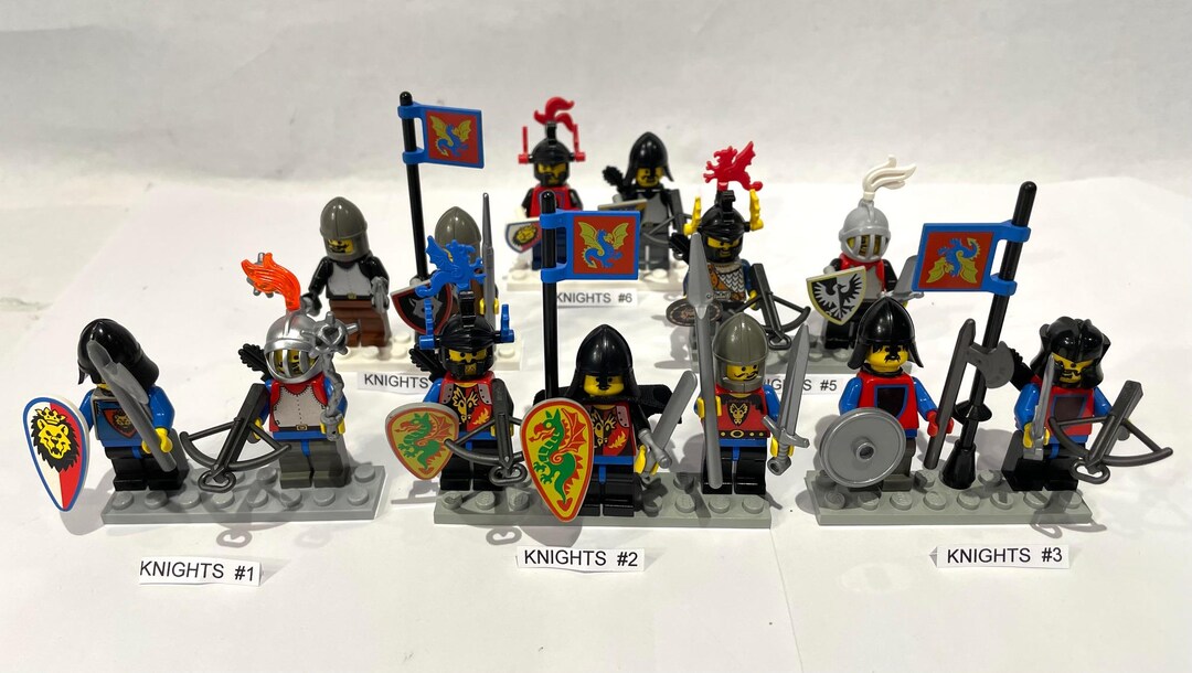 LEGO KNIGHTS in ARMOR Mini-figures (6 Options) - Etsy