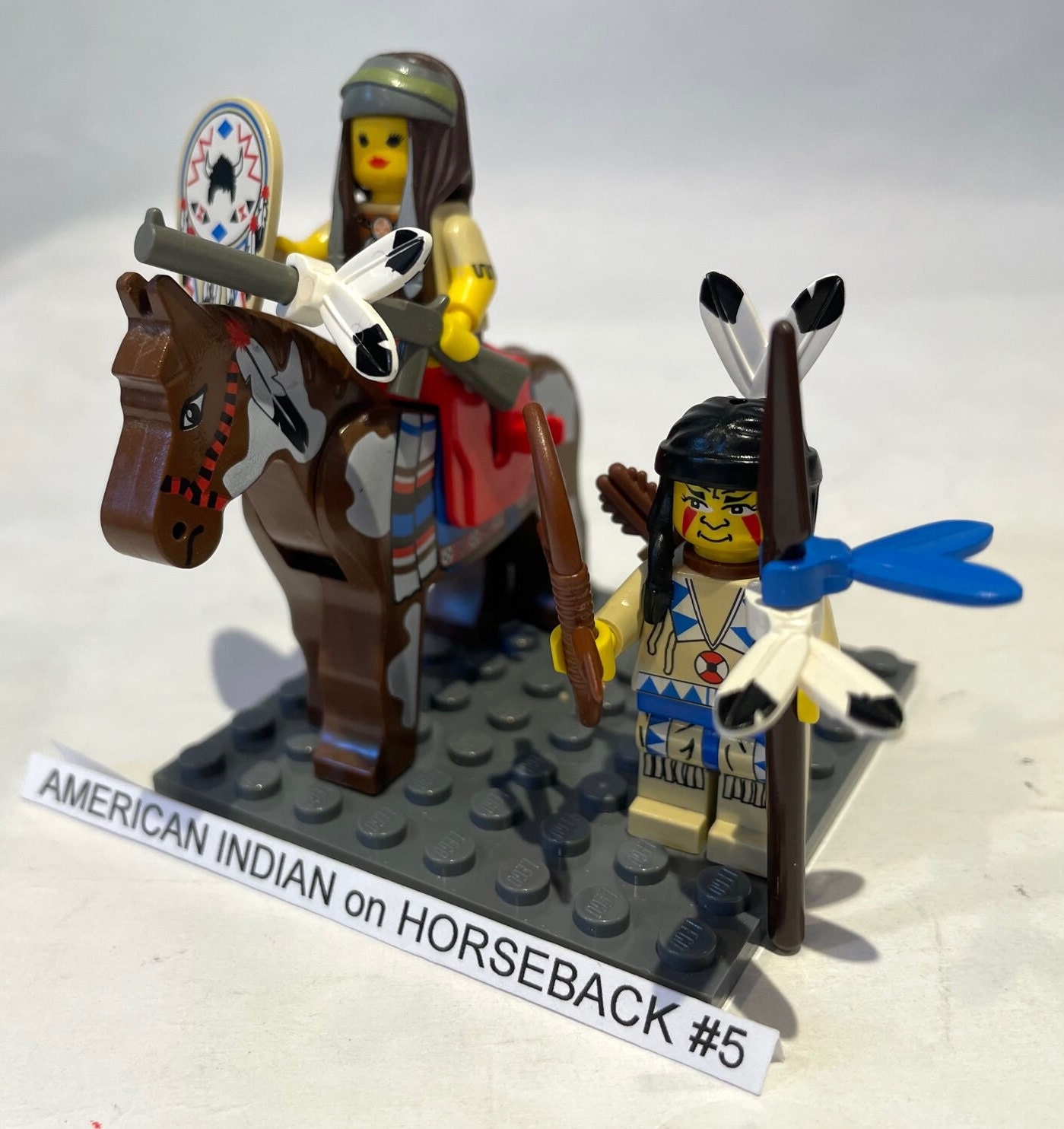 LEGO American Indian on Horseback - Etsy