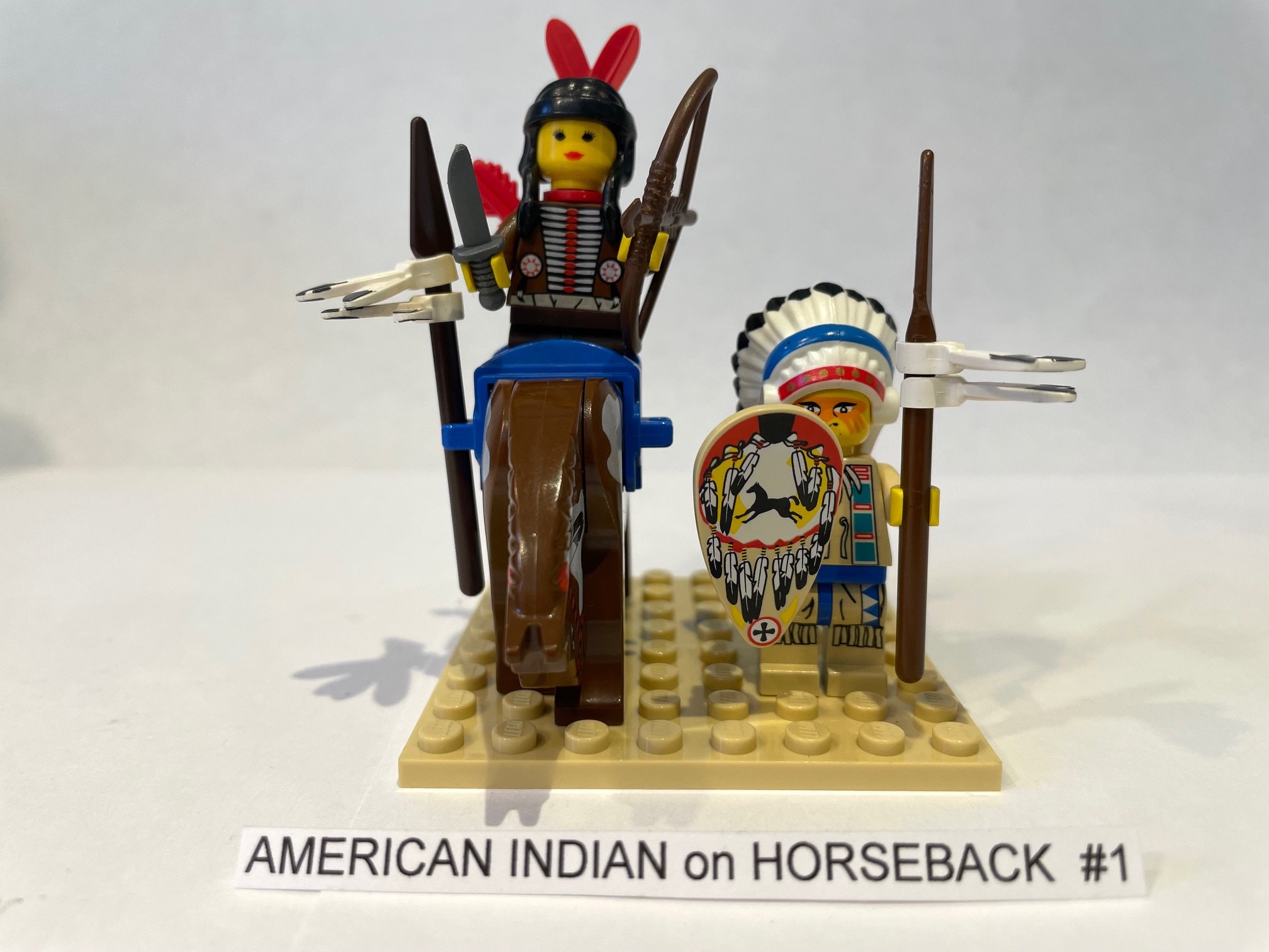 LEGO American Indian on Horseback - Etsy